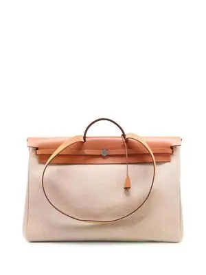Hermès Herbag Zip Cabine 50 Toile And Vache Hunter Travel Bag - Neutrals