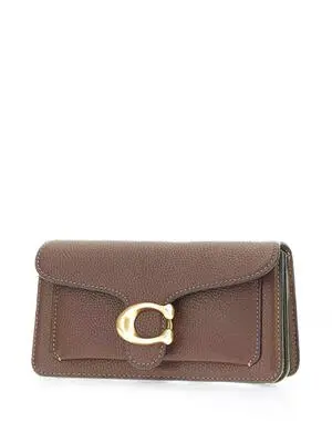 COACH Logo-plaque Pebbled-leather Shoulder Bag