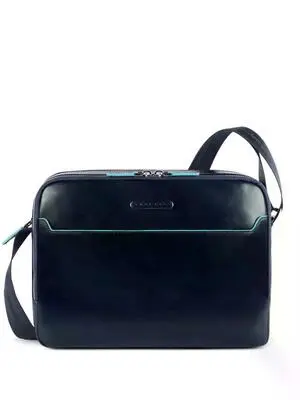 PIQUADRO Leather Backpack - Blue