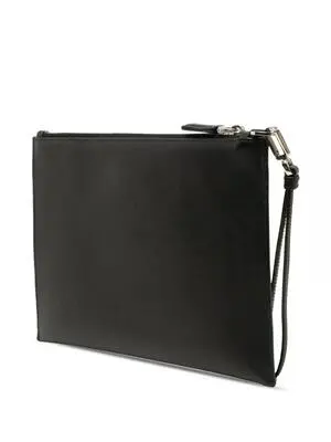 Prada 2013-2026 Saffiano Wristlet Clutch Bag - Black