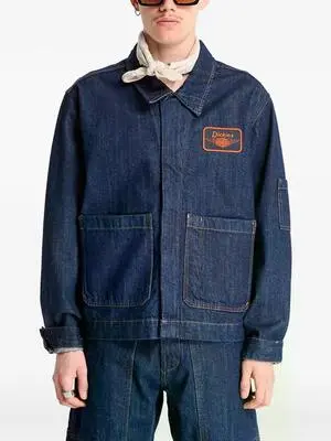 Dickies Logo-patch Denim Jacket - Blue