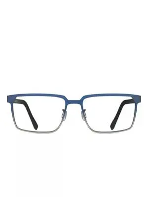 BLACKFIN Fairbanks Rectangle-frame Glasses - Blue
