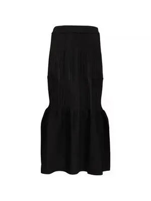 CFCL Ribbed-knit Ruffled Midi Skirt