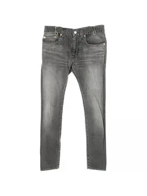 Balenciaga 2010s Distressed Straight-leg Jeans - Grey
