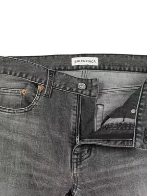 Balenciaga Distressed Straight-leg Jeans