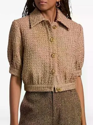 L'Agence Tweed Cropped Jacket