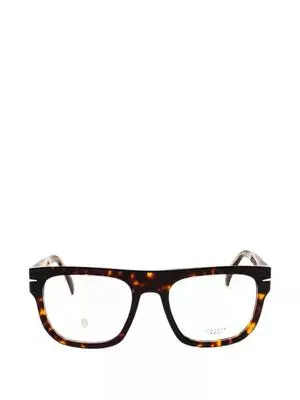 DB EYEWEAR BY DAVID BECKHAM Tortoiseshell-effect Square-frame Glasses - Brown