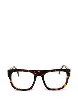 DB EYEWEAR BY DAVID BECKHAM Square Frame Glasses - Brown