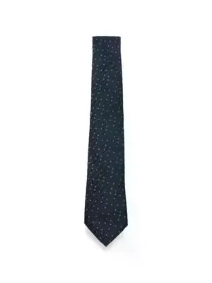 Giorgio Armani Polka-dot Diagonal-stripe Tie