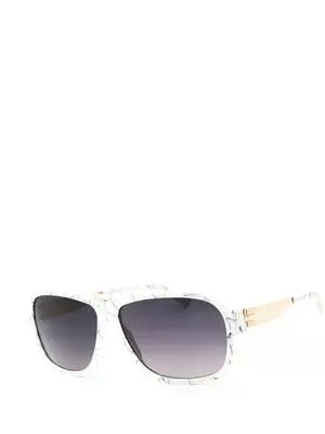 IC! BERLIN Marble-effect Pilot Frame Sunglasses