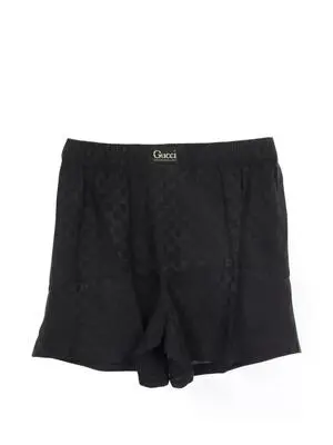Gucci Gg Pattern Shorts - Black