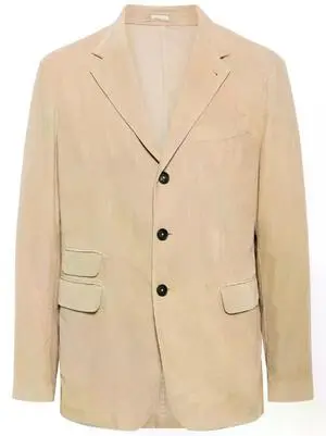 Massimo Alba Corduroy Single-breasted Blazer - Neutrals
