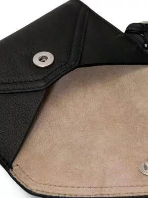 AMI Paris Etienne Strap Taurillon-leather Envelope Card Holder