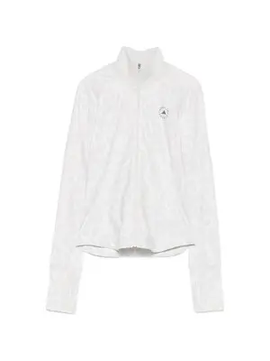 Adidas By Stella McCartney Logo Zipped Sweatshirt - White