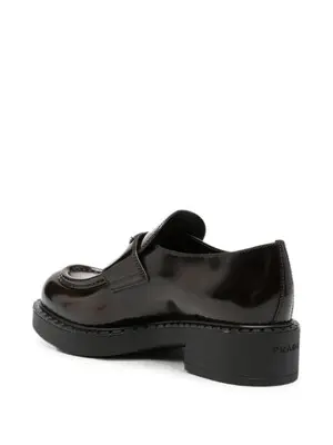 Prada Chocolate Leather Loafers