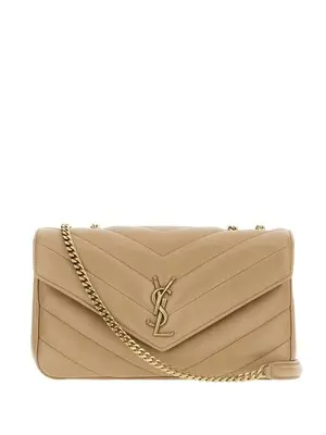 Saint Laurent Loulou Medium Leather Shoulder Bag - Brown