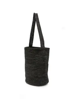 SOPHIE DIGARD Rafia Bucket Bag - Grey