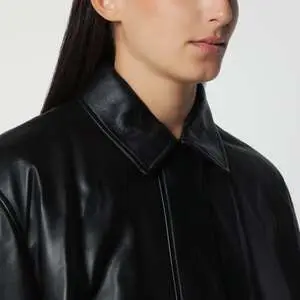 ARMA Melis Leather Bomber Jacket