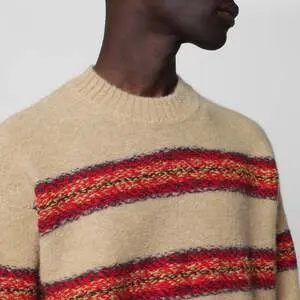 Dries Van Noten Striped Wool-blend Sweater
