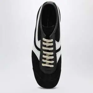 Dries Van Noten Leather And Suede Sneakers - Black