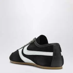 Dries Van Noten Leather And Suede Sneakers - Black