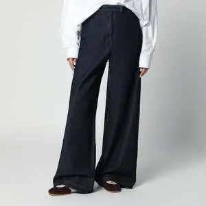 Dries Van Noten Dark Indigo Wide-leg Jeans - Blue