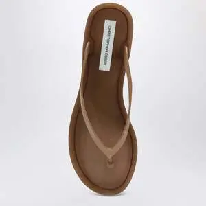 Christopher Esber Jo Thong Sandals In Cola - Brown