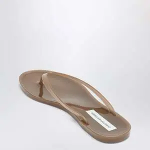 Christopher Esber Jo Thong Sandals In Cola - Brown