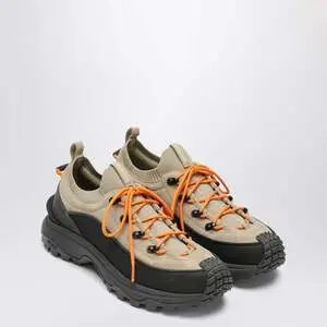 Moncler Trailgrip Lite3 Sneakers In Suede And Nubuck - Beige