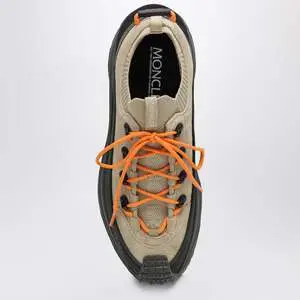 Moncler Trailgrip Lite3 Sneakers In Suede And Nubuck - Beige