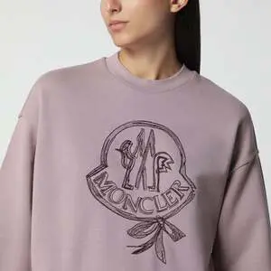 Moncler Cotton Sweatshirt With Embroidered Logo