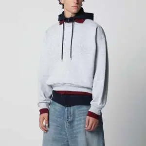Balenciaga Layered Gray Hoodie