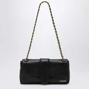 Jacquemus Chaîne Soft Shoulder Bag In Nappa Leather - Black