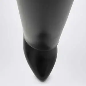 Givenchy Shark Pinch Stiefel Aus Braunem Leder In Schwarz - Black