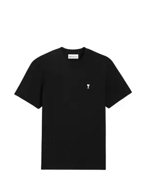 AMI Paris De Coeur Cotton T-shirt - Black