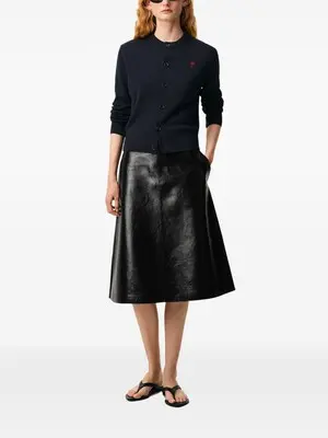 AMI Paris De Coeur Wool Cardigan
