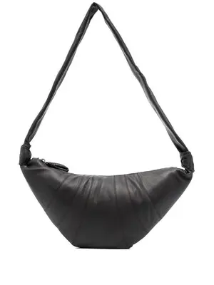 LEMAIRE Croissant Medium Leather Shoulder Bag - Brown