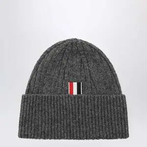 Thom Browne Ribbed Cashmere Beanie