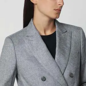 Max Mara Double-breasted Blazer In Silk And Cashmere