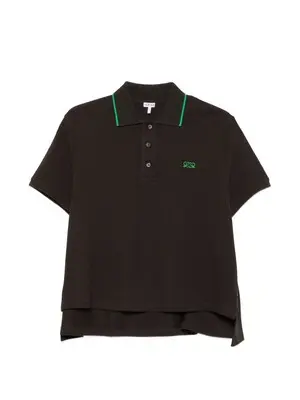 Loewe Anagram Cotton Polo Shirt - Brown