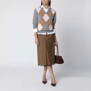Prada Cashmere Argyle Sweater