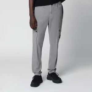 Stone Island Cotton Cargo Trousers - Grey