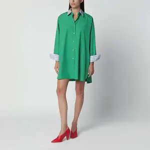 Loewe Cotton Shirt Dress - Green