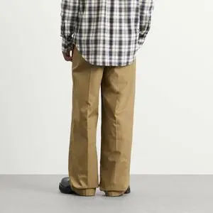 Balenciaga Wide Leg Cotton Chino Pants