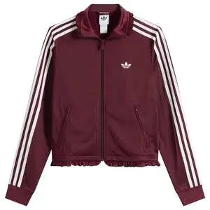 Adidas Pleated Firebird Track Top - Shadow Red