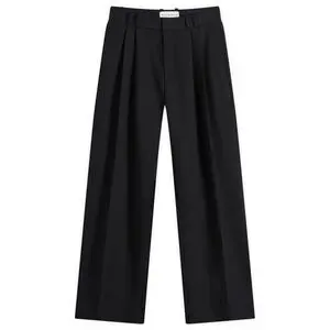 Studio Nicholson Line Tech Wool Pleated Trouser - Black