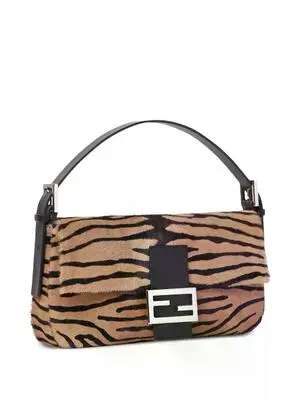 Fendi Baguette Tiger-print Shoulder Bag