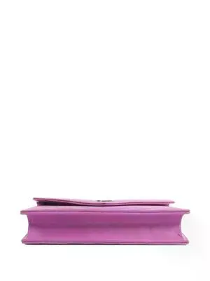 Saint Laurent Cassandra Envelope Chain Wallet - Purple