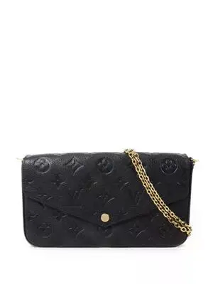 LOUIS VUITTON Felicie Pochette Monogram Empreinte Shoulder Bag - Black