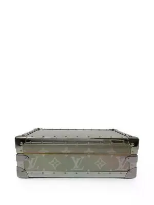 LOUIS VUITTON Monogram Titanium Clutch Box Shoulder Bag